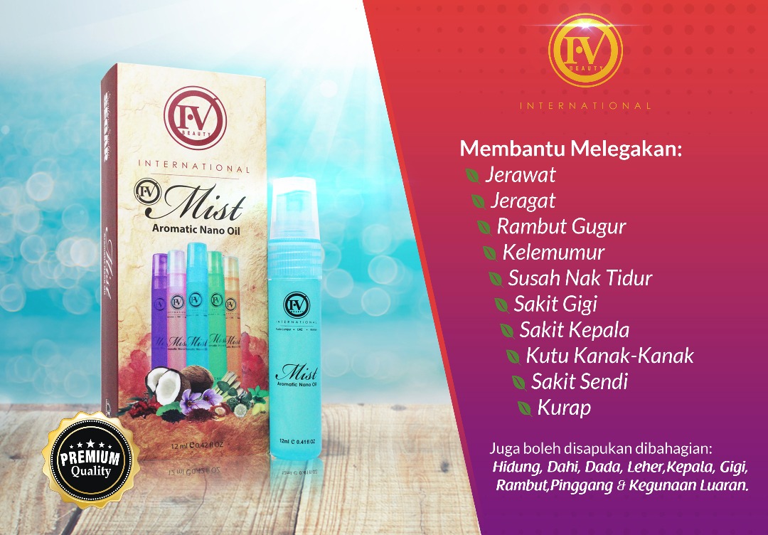 IV Mist Aromatic Nano Oil Penawar Resdung